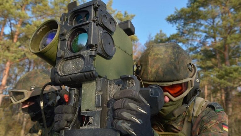 German Army Wiesel 1 AWS Fires MELLS Anti-tank Missile During ...