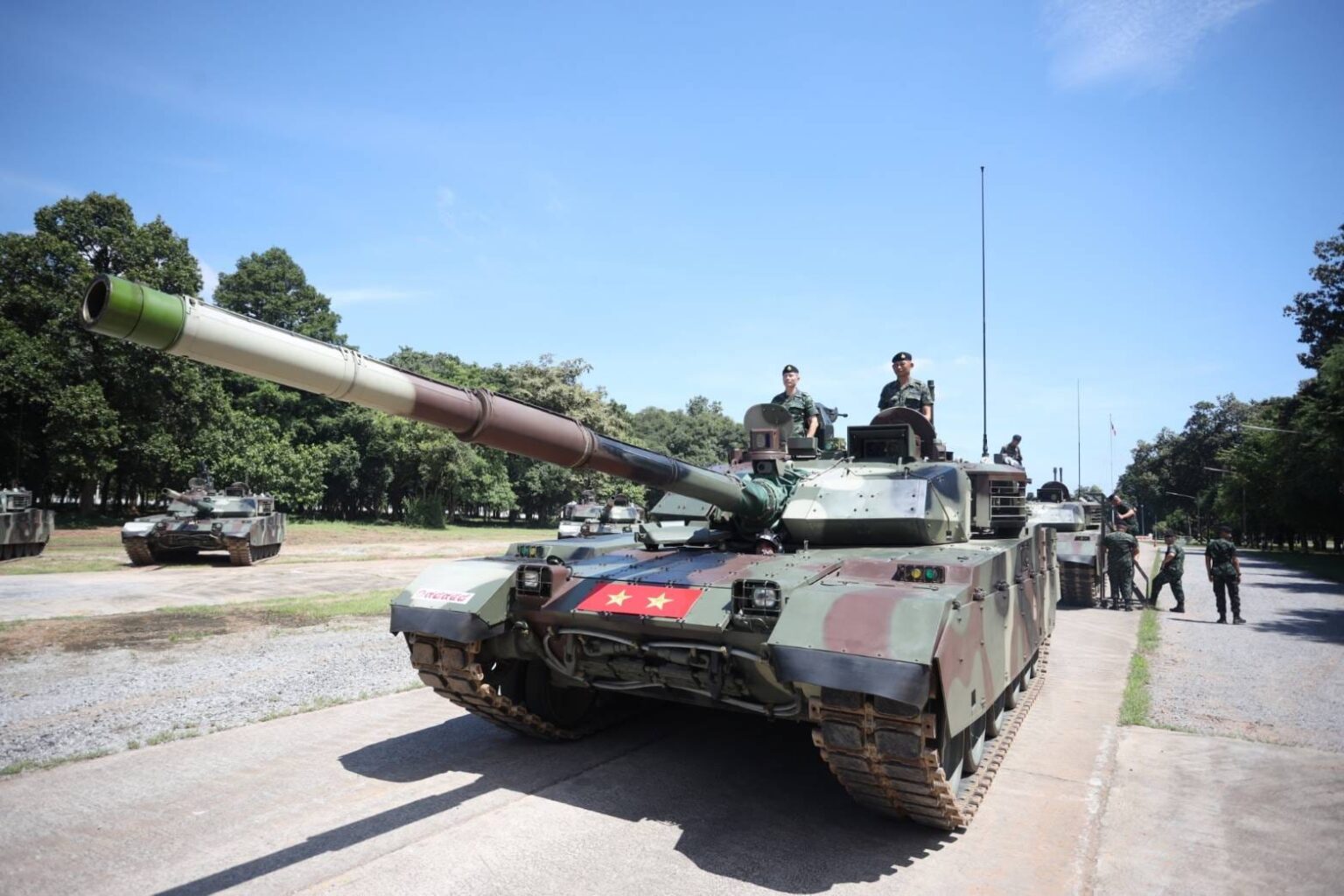 Royal Thai Army 6th Cavalry Battalion Receives 12 Additional VT4 Main Battle Tanks ...