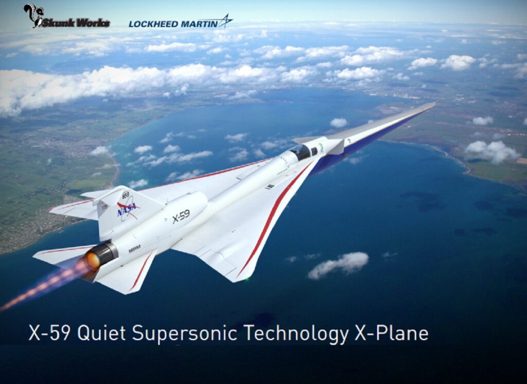 Lockheed Martin Skunk Works Rolls Out X-59 Quiet Supersonic Technology ...